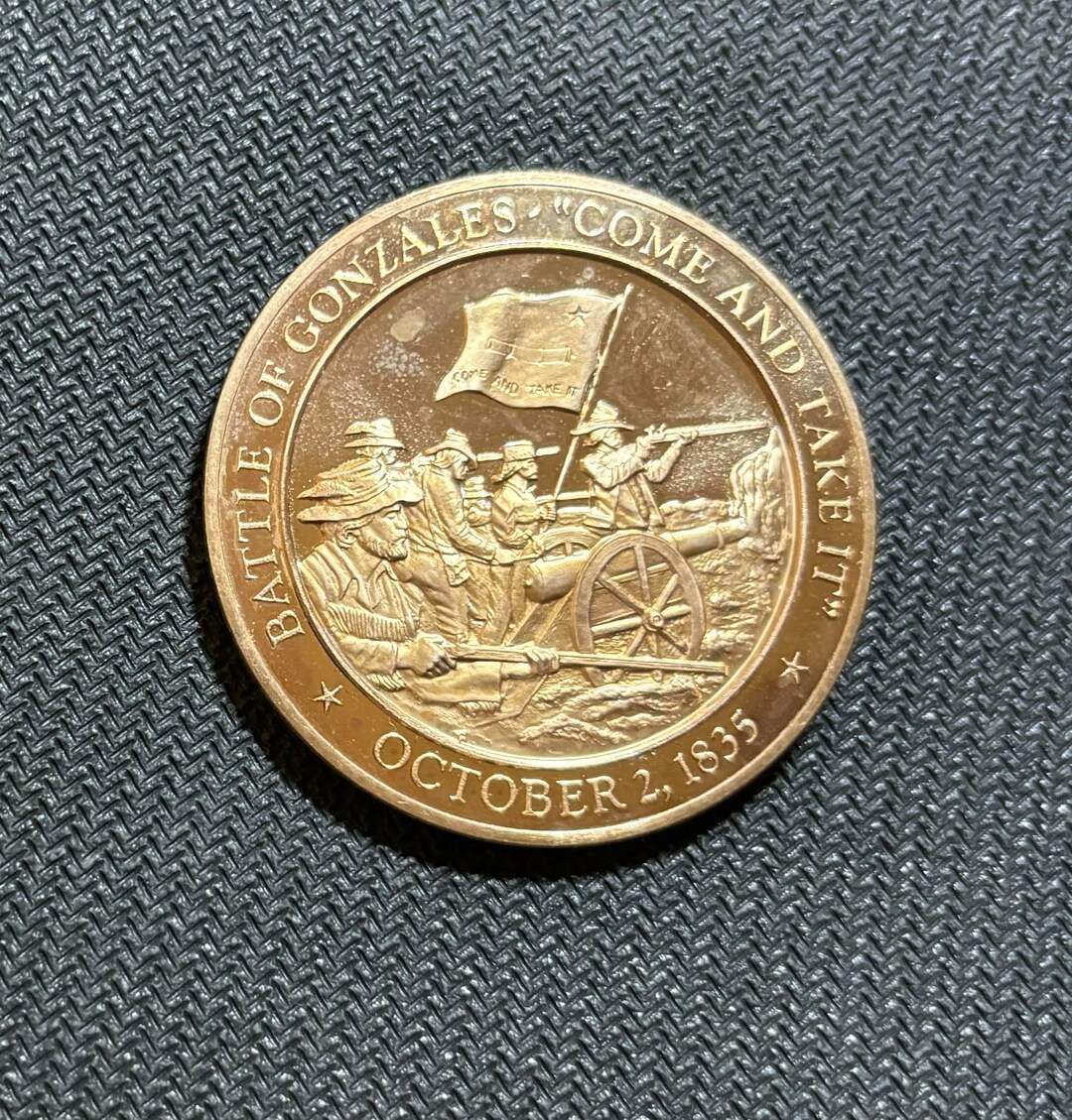 1968 Battle of Gonzales 1835, Coin, Medallion, Numismatic, First Battle ...