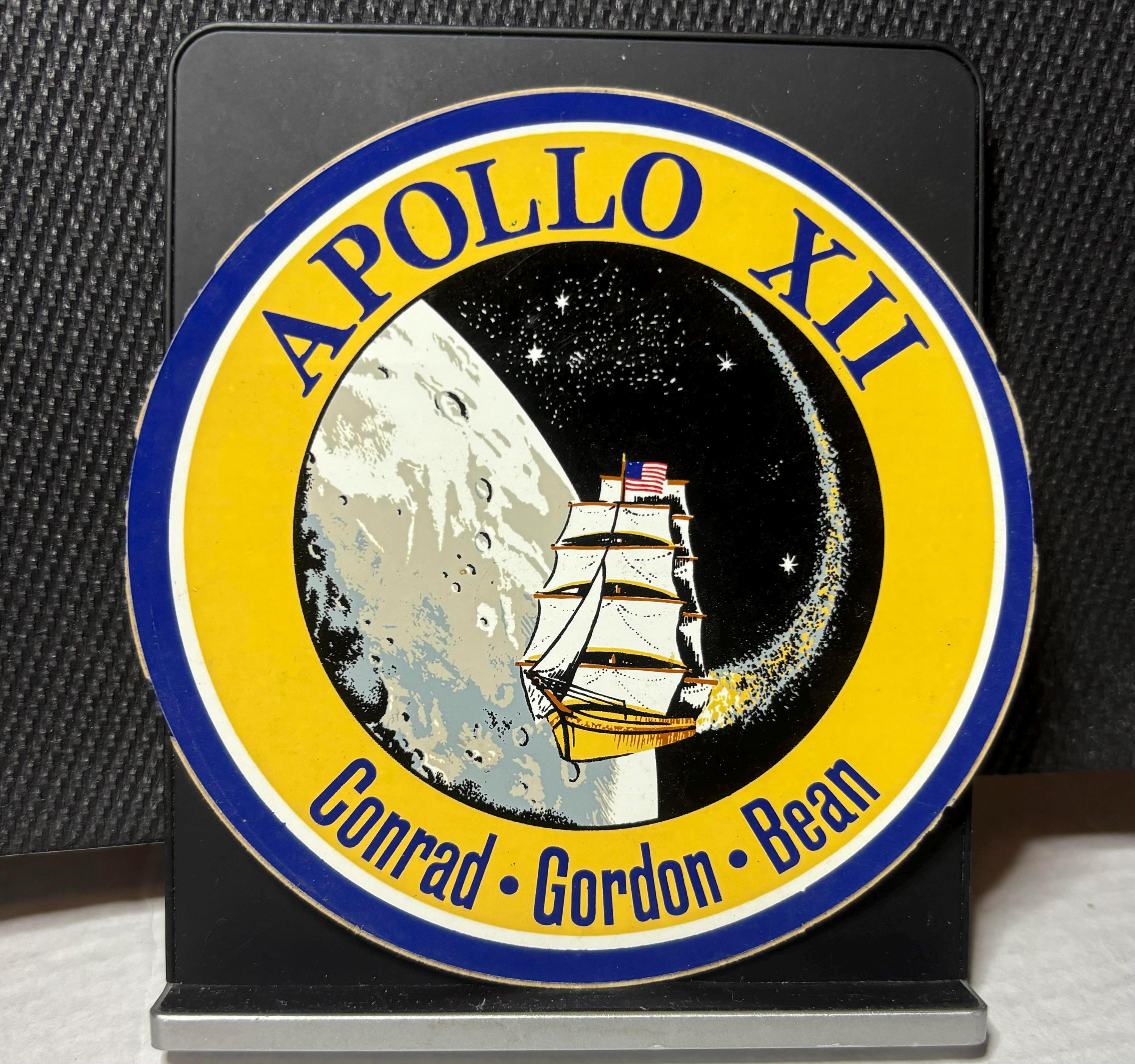 1969 Apollo XII NASA Vintage Decal, Sticker, Collectable, Space, Moon ...