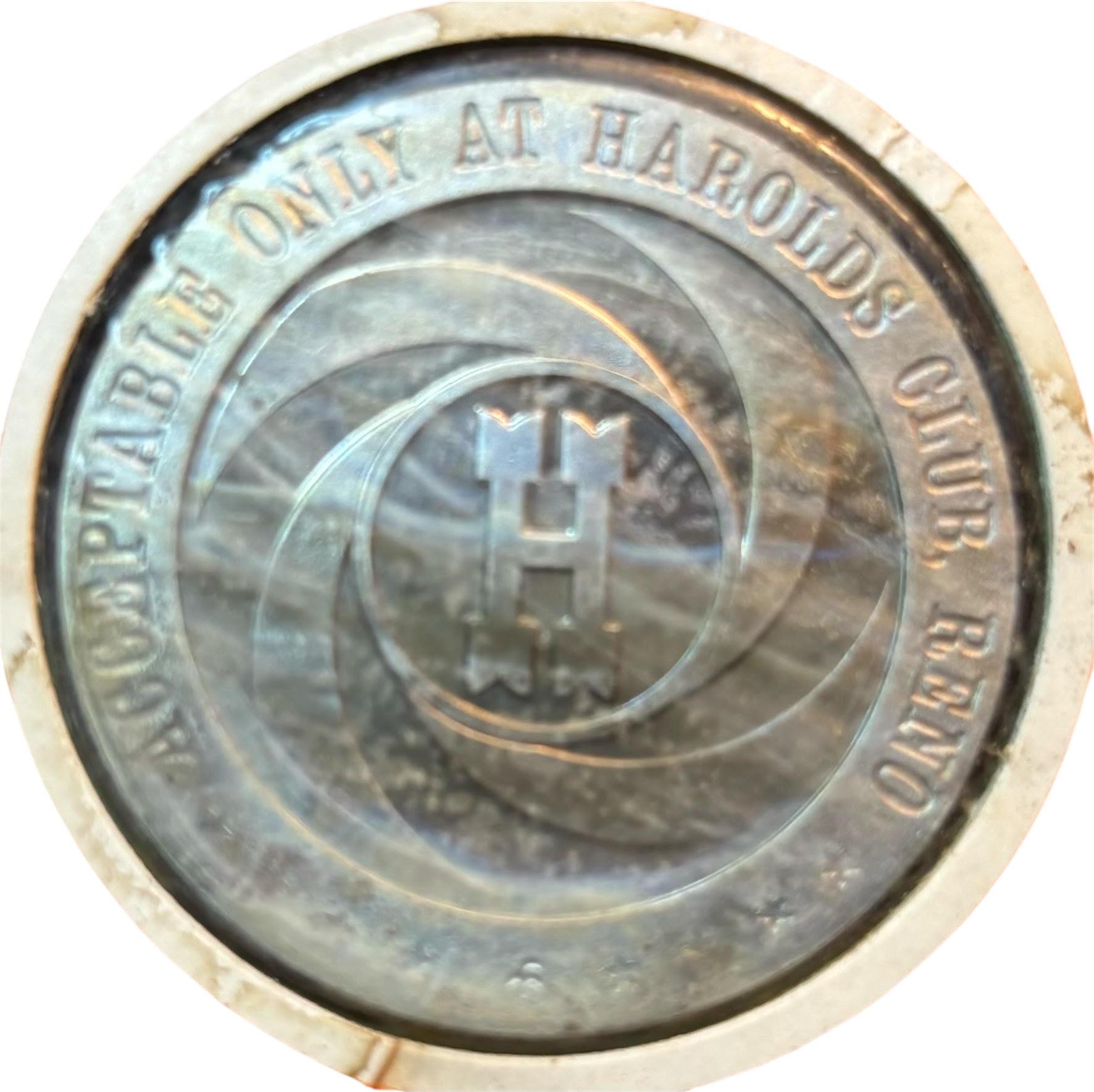 Vintage 1969 HAROLD CLUB, Dollar Gaming Token, Proof Sealed, Franklin ...