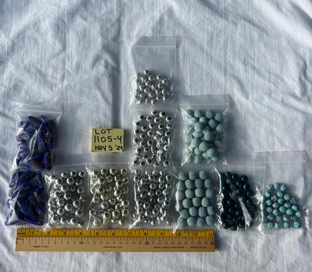 1970's Beads Millefiori, & Misc Bead Lots, New Old Stock Jewelry , Beading Jeweler Crafter ...