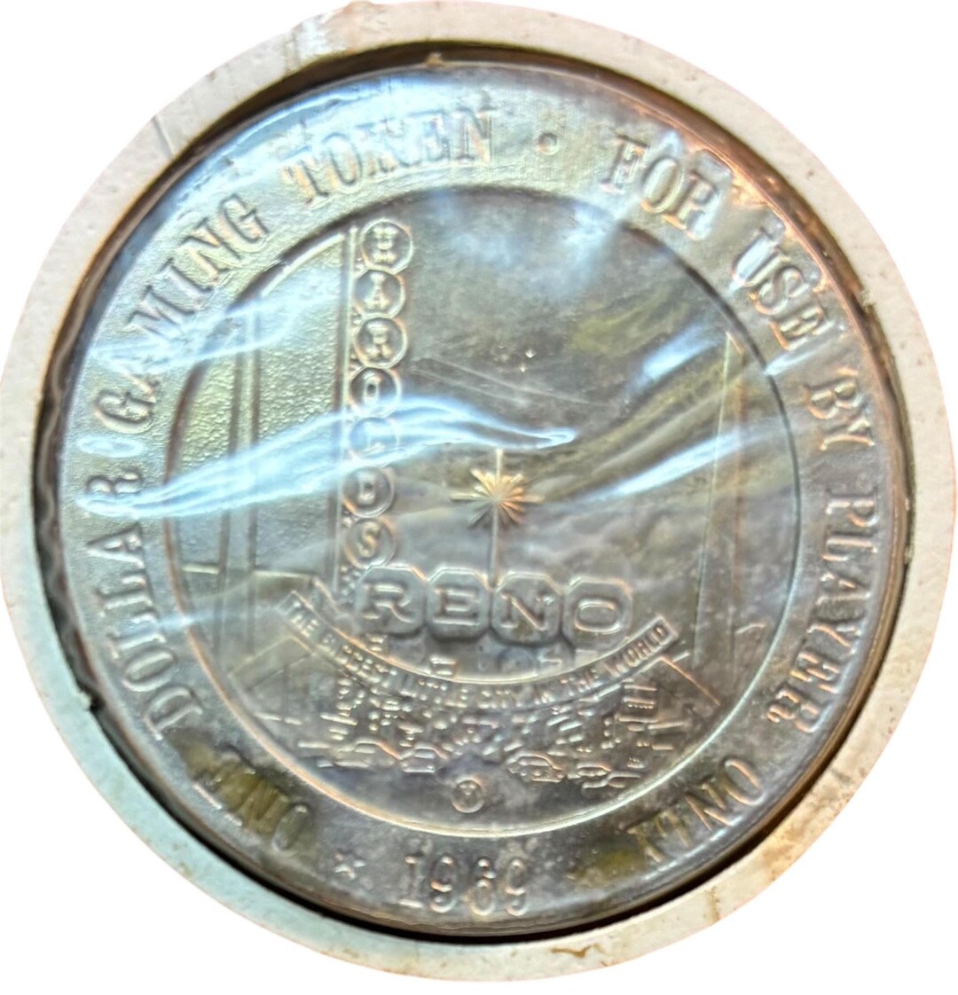 Vintage 1969 HAROLD CLUB, Dollar Gaming Token, Proof Sealed, Franklin ...