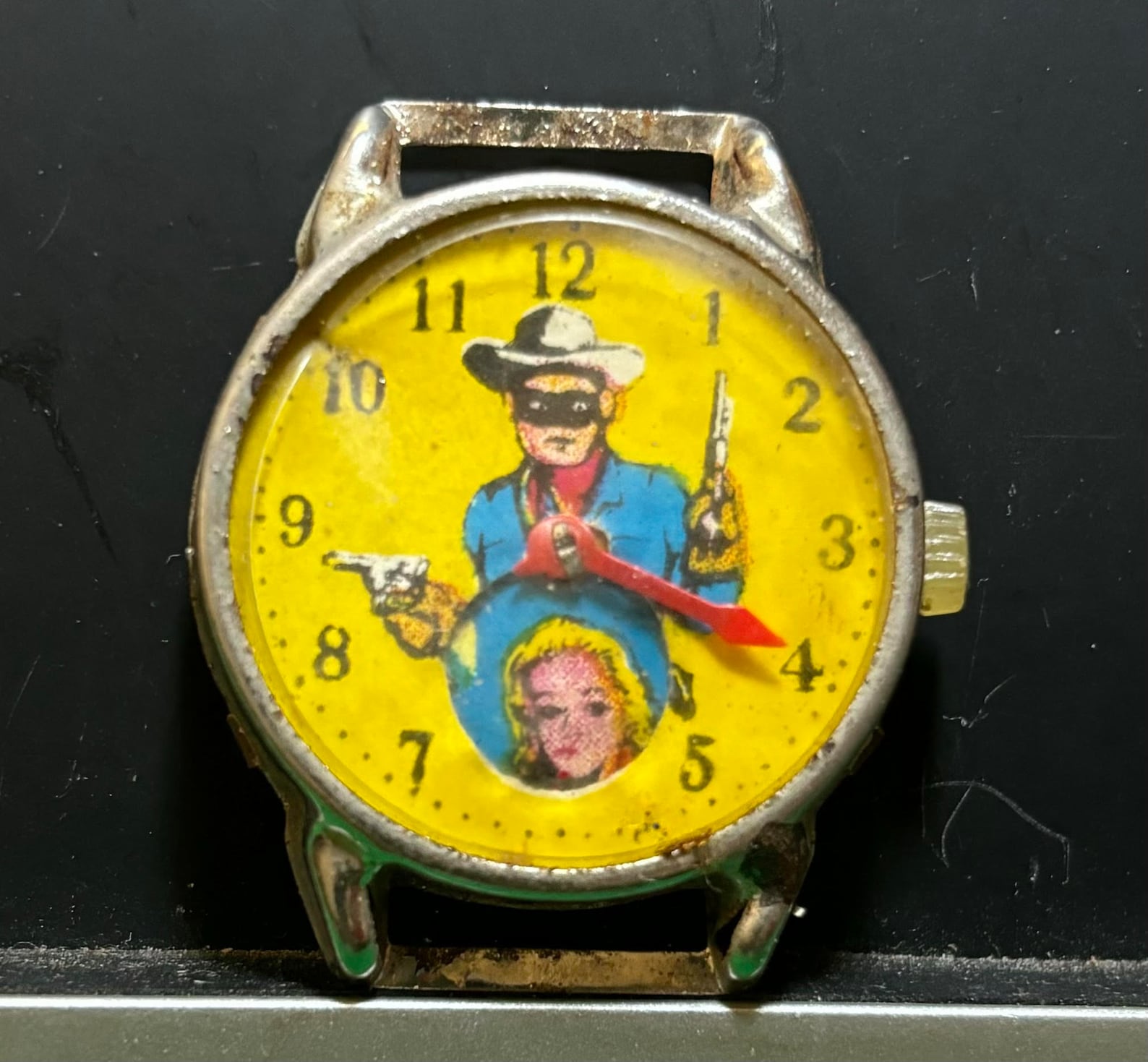 LONE RANGER Child's Toy Watch,national 1950's Tin Litho, Not Real Watch ...