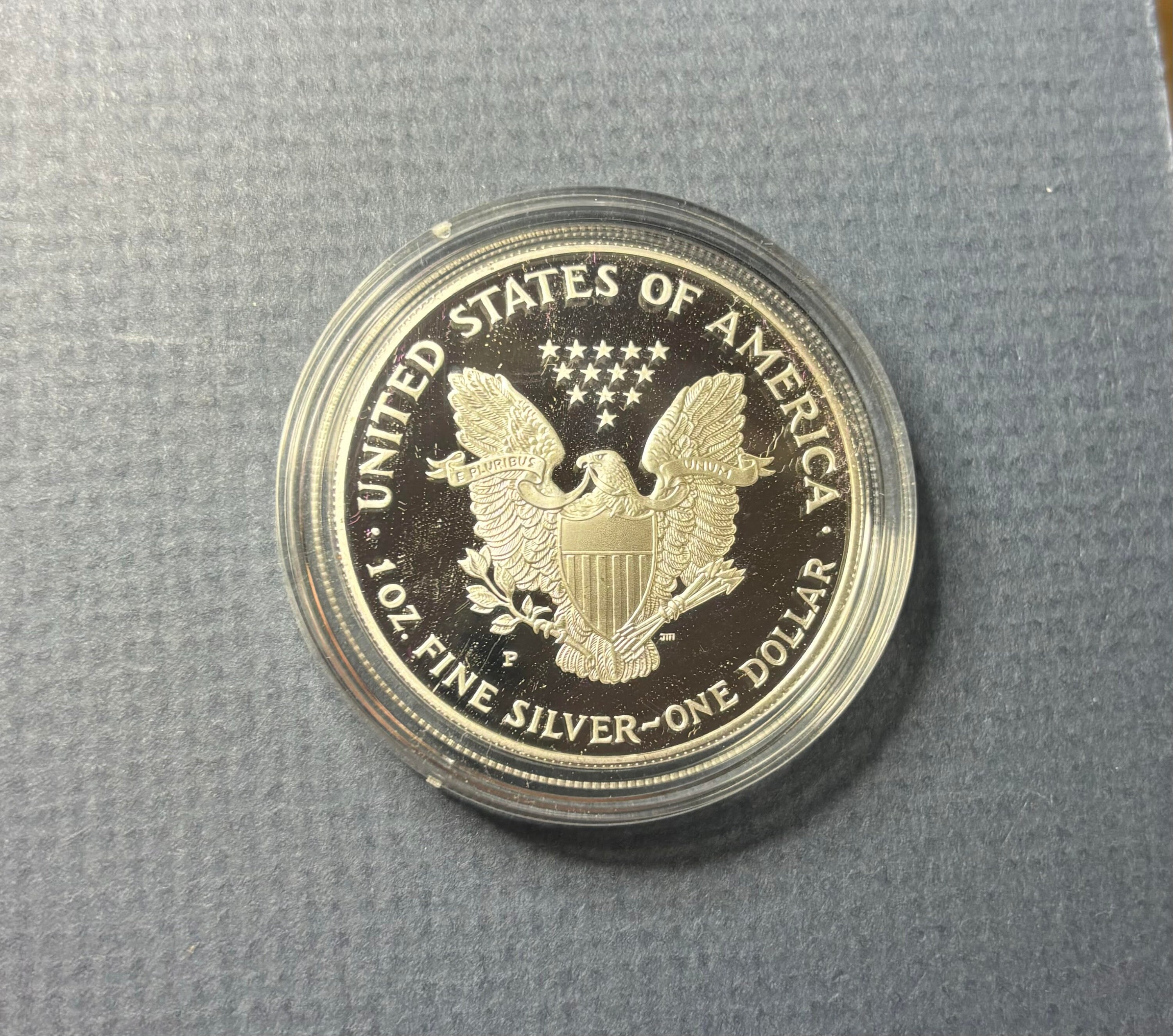 1995 SILVER AMERICAN EAGLE, 1 Ounce Fine Silver, .999 Silver, Proof ...