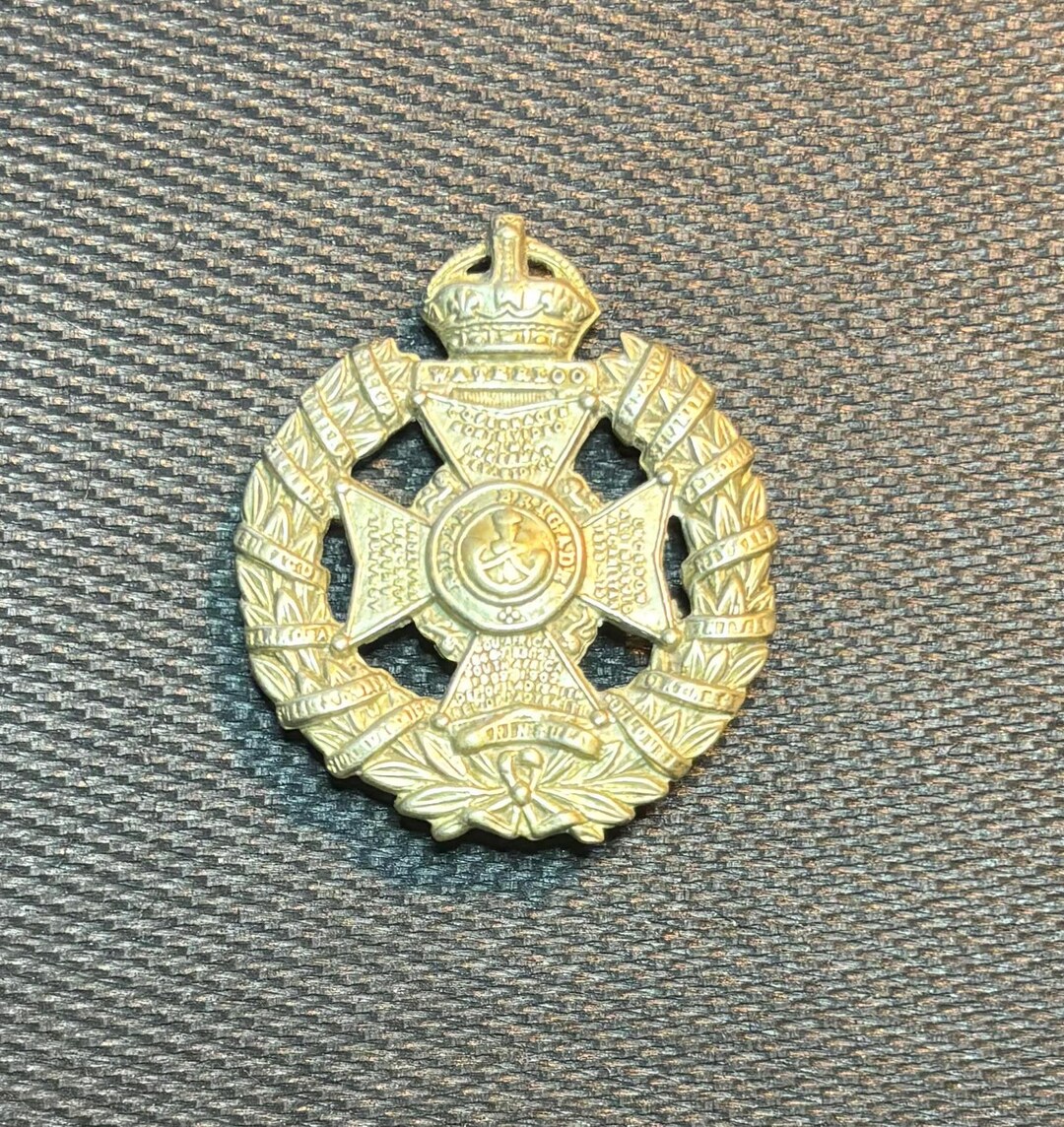 1914 1918, WWI Waterloo Rifle Brigade, Cap Badge, British Royal Army ...
