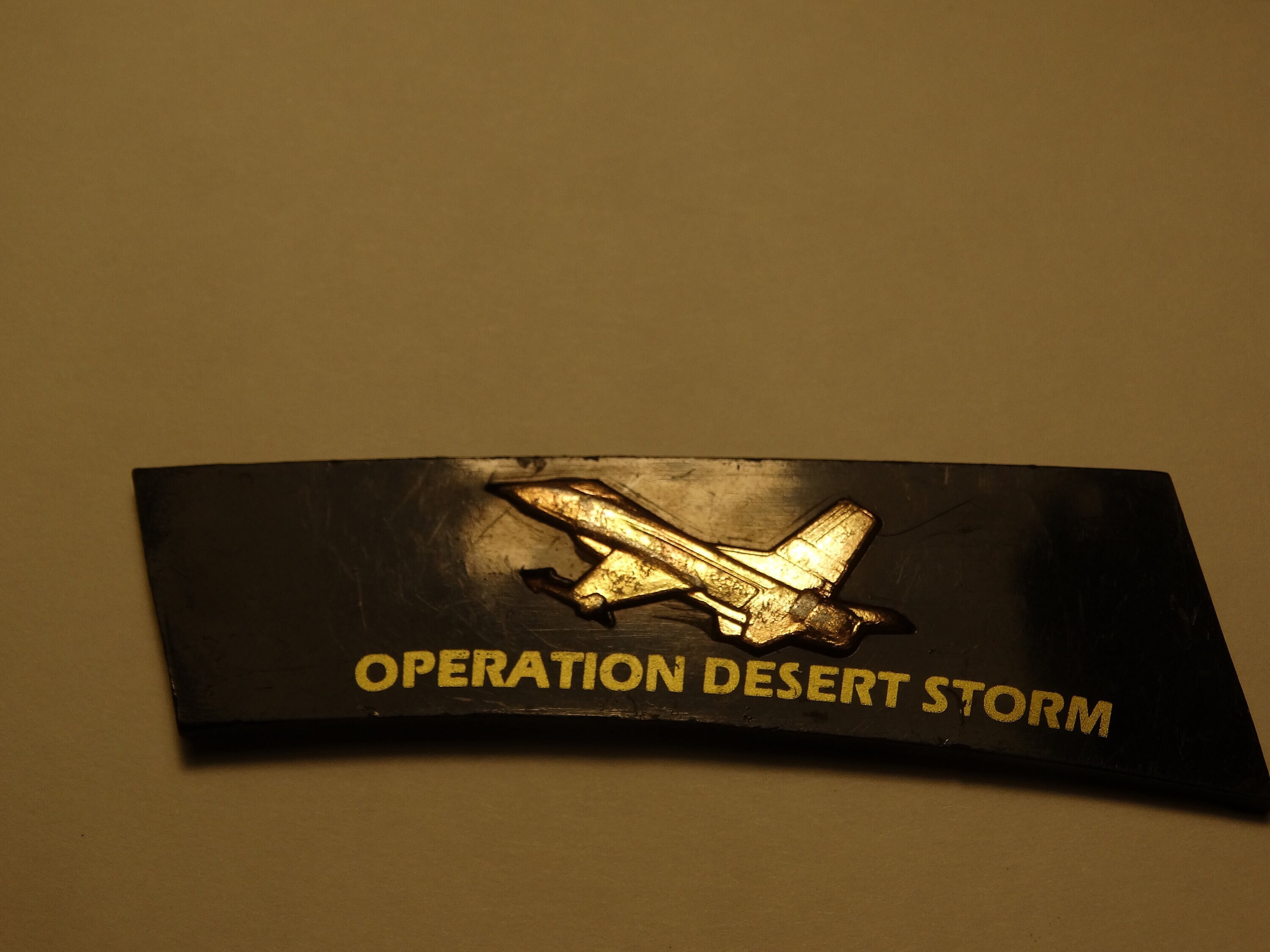 USAF 1990 1991 F-16falcon Operation Desert Storm Fighter Jet Emblem ...