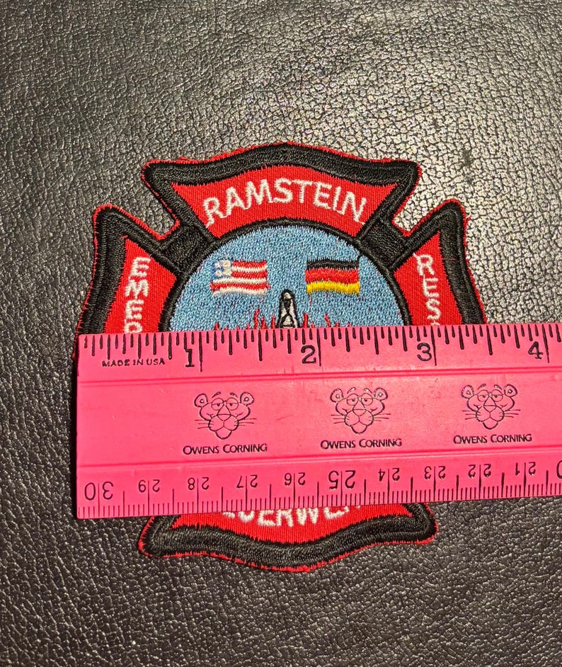 NASA 1980's RAMSTEIN Air Force Base Emergency Response, Patch, West ...