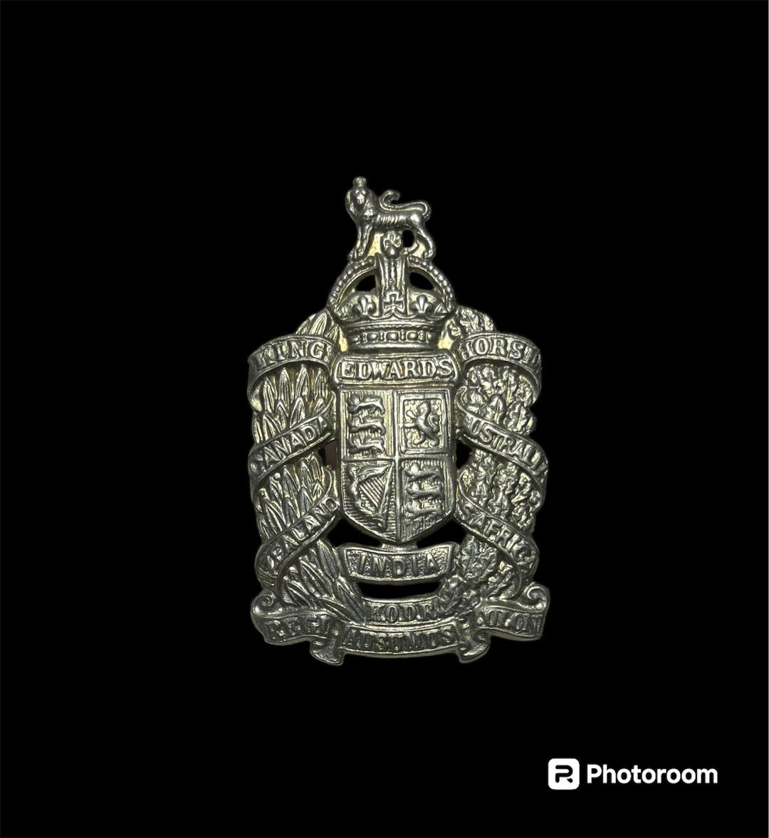 1914 1918 WWI, King Edward's Horse Regiment, Cap Badge, British Royal ...