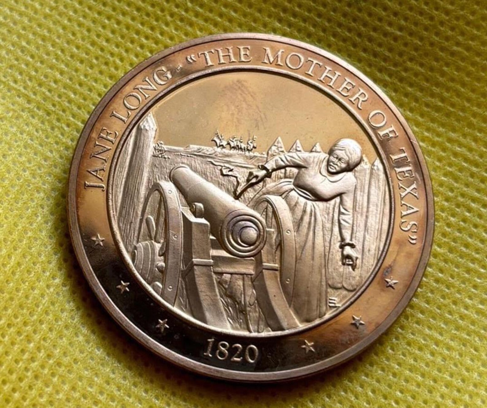 1968 Jane Long, Mother of Texas, 1821, Franklin Mint, Coin, Medal ...