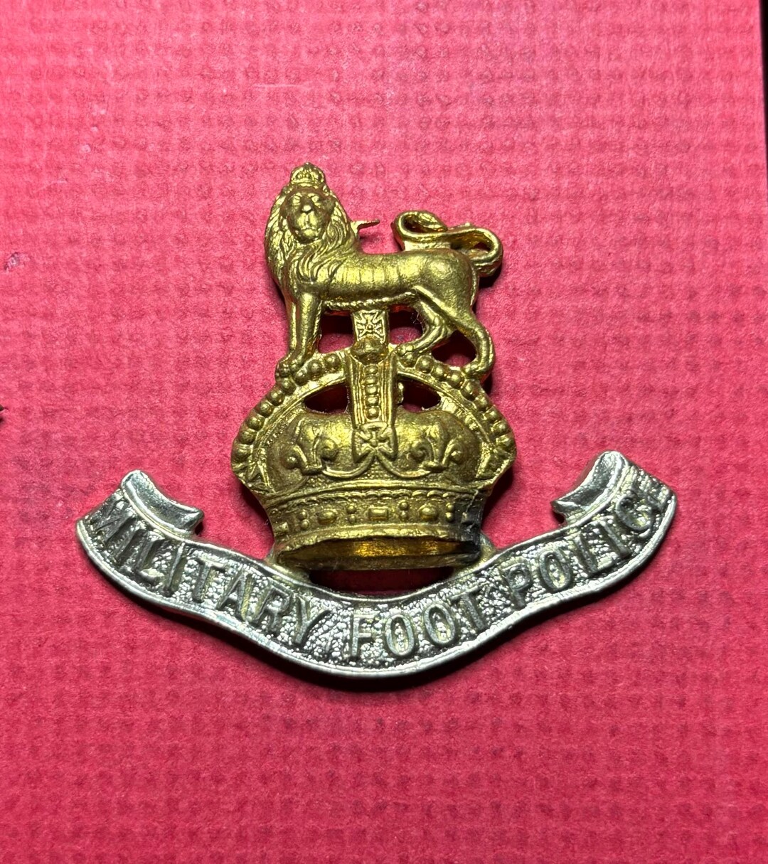 1914 1918 WWI Military Foot Police MFP Cap Badge, 1902 1926 British ...