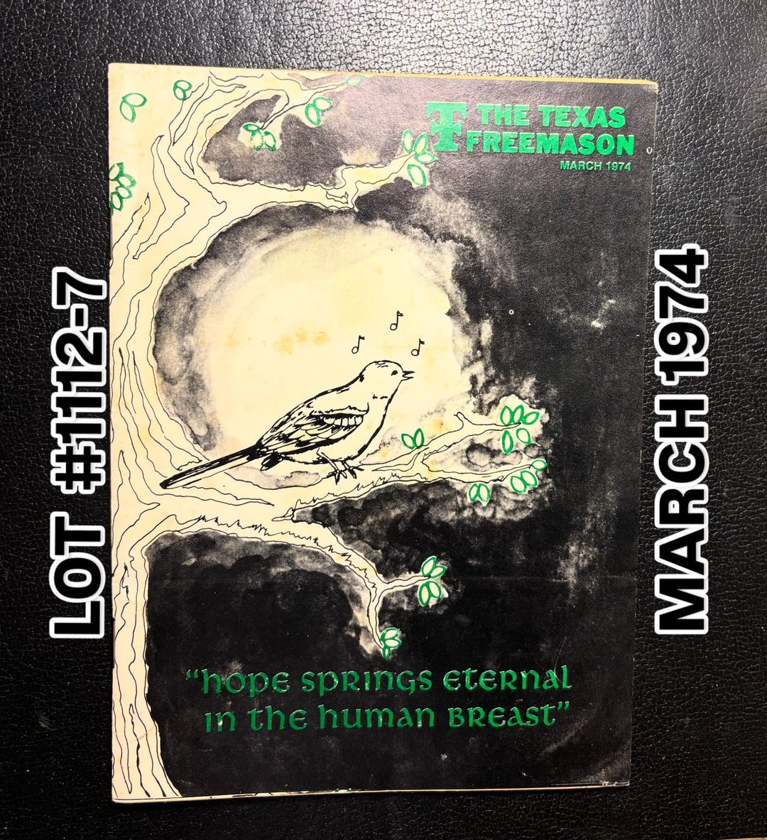 1974 March the Texas Freemason, Hope Springs Eternal, Texan Texana ...