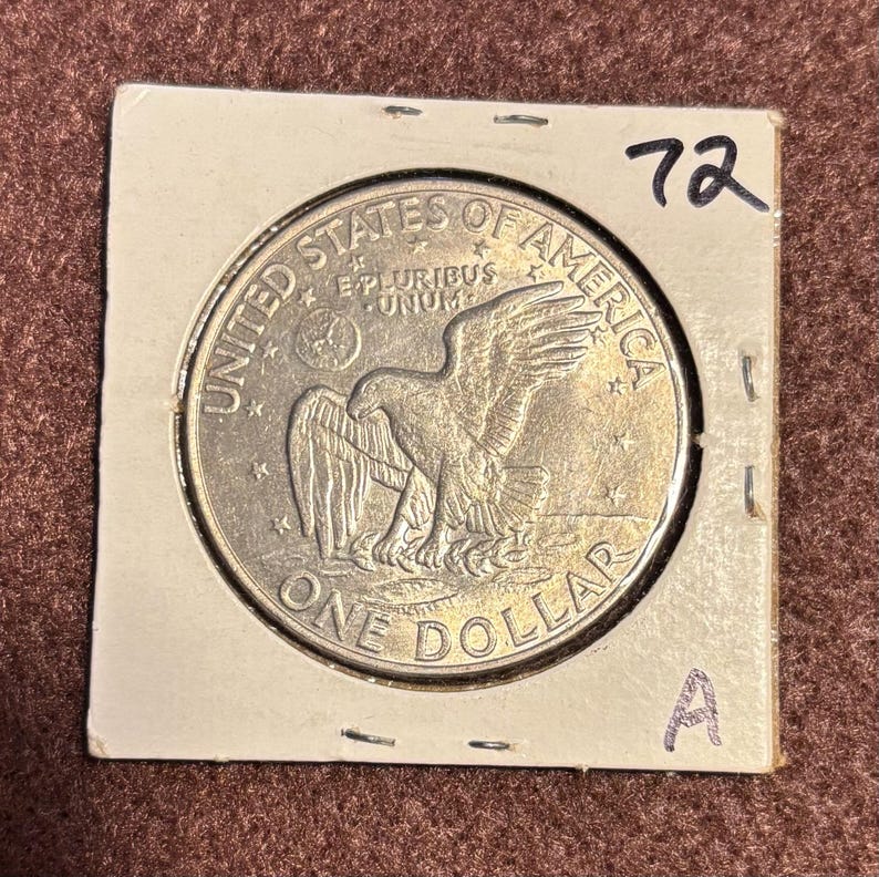 1972 IKE 40% Silver Coins, Eisenhower Dollar Coins, Philadelphia ...