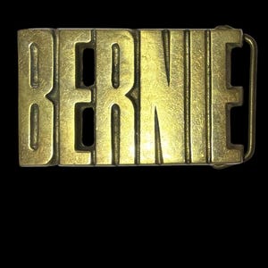 Vintage 1978 BERNIE Solid Brass Belt Buckle, BBB Baron Buckle, Taiwan ...