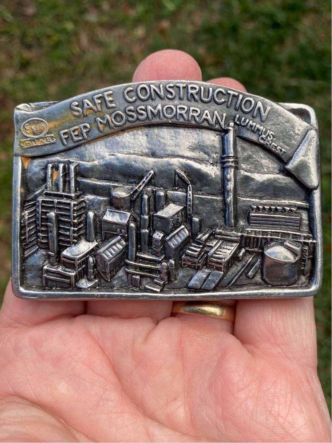 Belt Buckle 1985 Esso Chemicals Belt Buckle, Exxon, Mobil, Safe ...