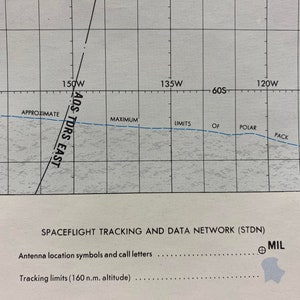 Space Shuttle Challenger Orbit Map STS 61-A, Aerospace July 1985 Last Successful Flight, NASA ...