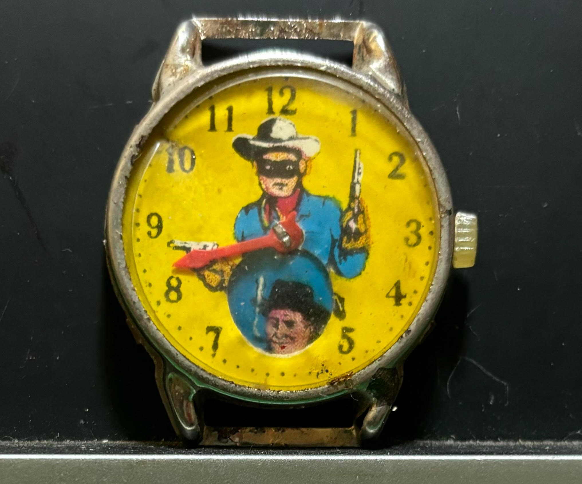 LONE RANGER Child's Toy Watch,national 1950's Tin Litho, Not Real Watch ...