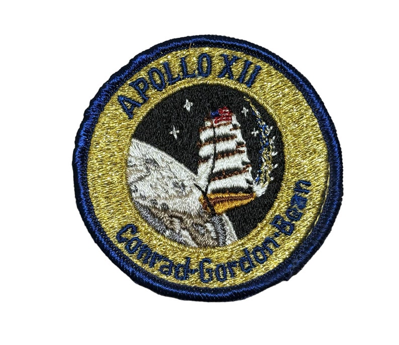 1970's Apollo 12 Crew Patch, APOLLO XII Mission, NASA, Original Cloth ...