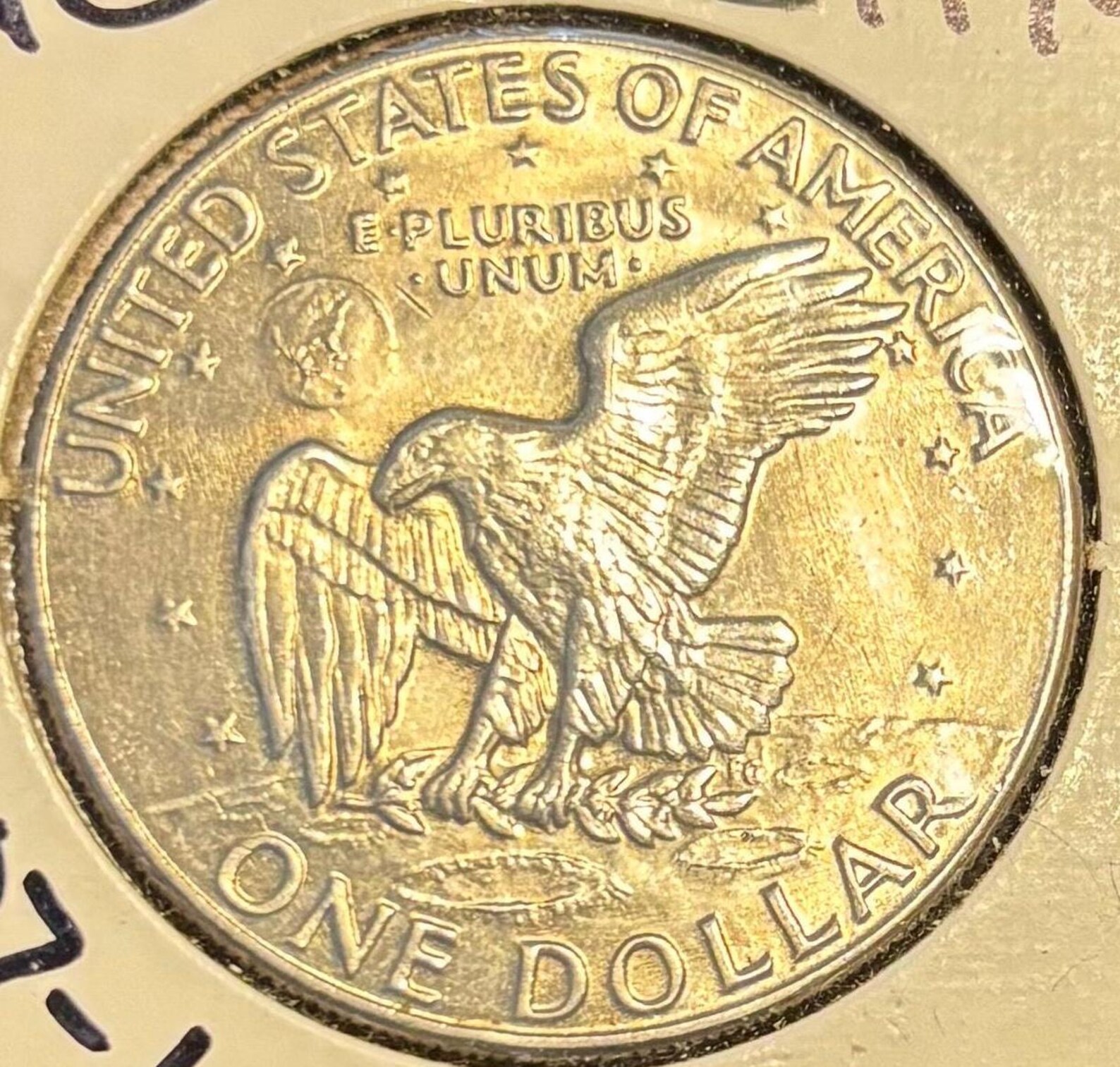 1974 IKE 40% Silver Coin & 1977 Eisenhower Dollar Coin, Denver Mint ...