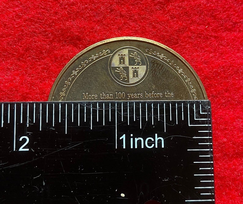 1968 Alonzo Alvarez De Pineda, Texas Coastline 1519, Coin, Medallion ...