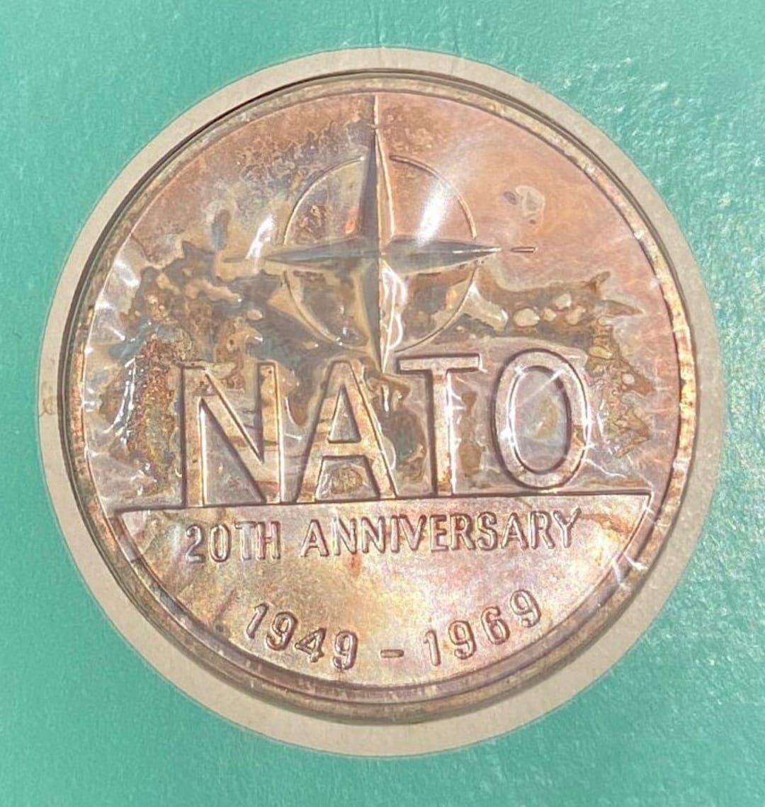 1968 NATO SCALANT Franklin Mint Coin Proof, Supreme Allied Commander ...