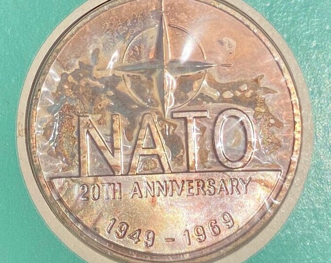 1968 NATO SCALANT Franklin Mint Coin Proof, Supreme Allied Commander ...
