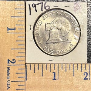 1976 Eisenhower Silver Dollars, 40% Silver Coins, DENVER Mint, 1776 Bicentennial Commemorative ...