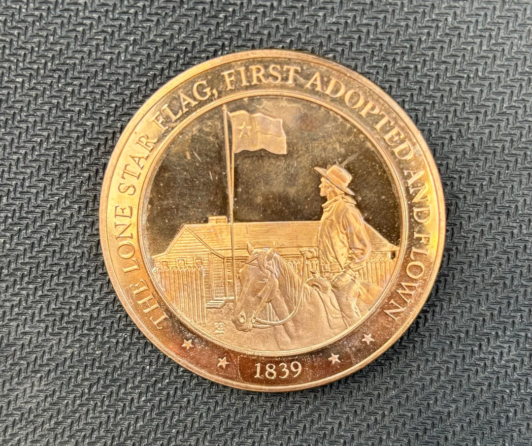 Coin 1968 LONE STAR FLAG Adopted 1839, Coin, Medallion, Medal ...