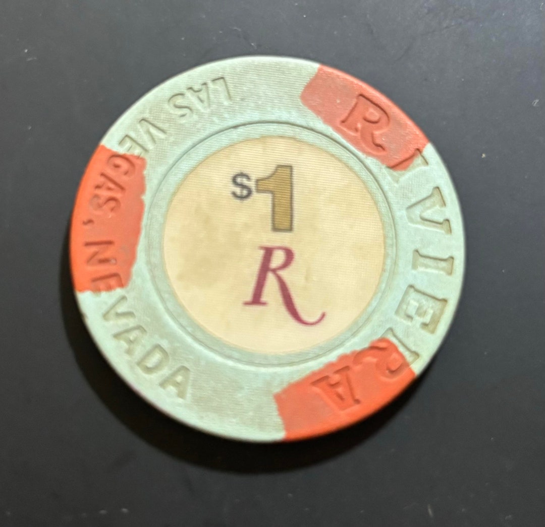 1990's One Dollar Gaming TOKEN, RIVIERA Hotel Casino, Las Vegas, Nevada ...