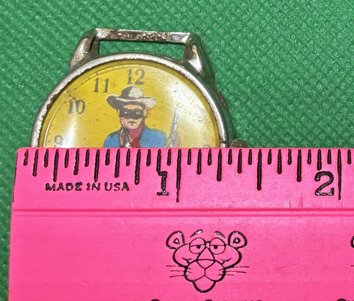 1950's LONE RANGER Child's Toy Watch, Tin Litho, Not Real Watch, Dime ...