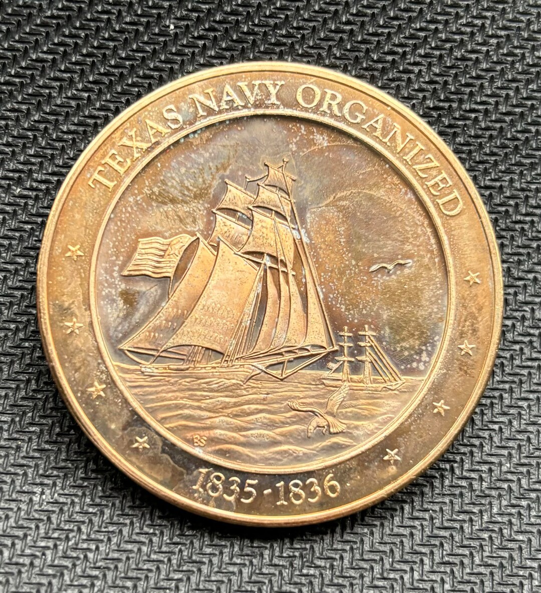 1968 TEXAS NAVY ORGANIZED 1835-1836, Coin, Medallion, Numismatic, Naval ...