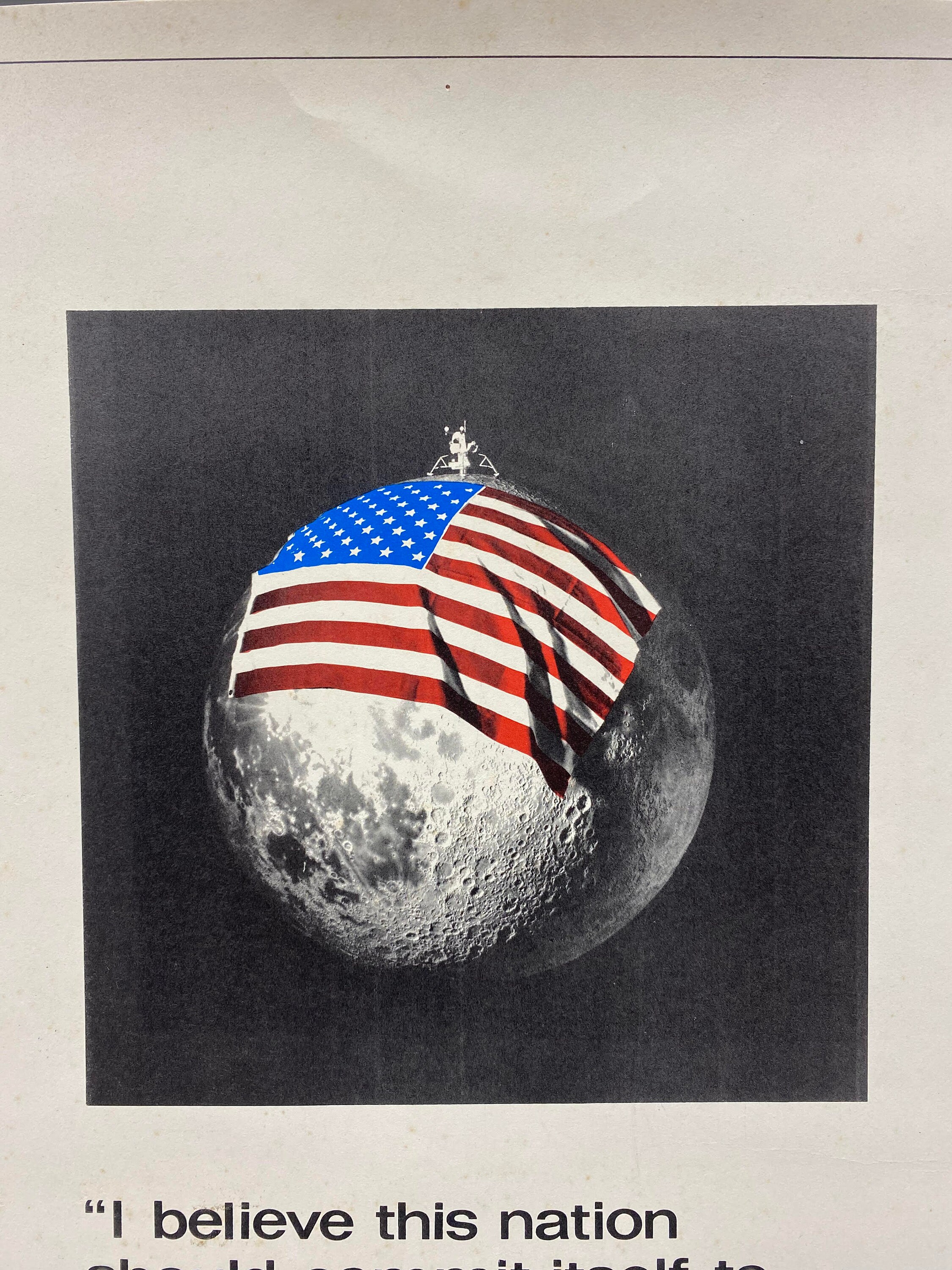 1969 Apollo 11 Lunar Lander on the Moon Poster NASA Space MCC Ford ...