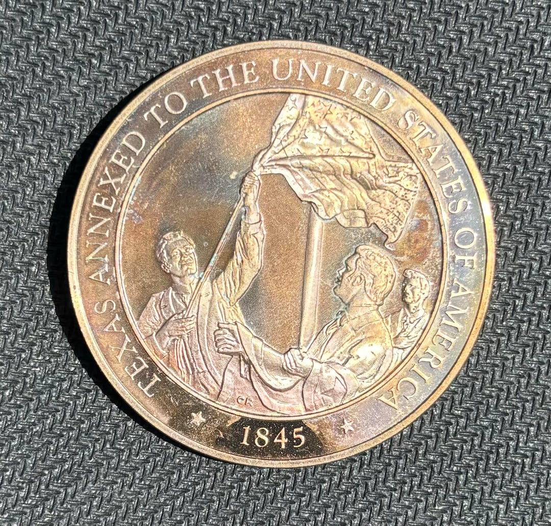 Coin 1968 TEXAS ANNEXED United States of America 1845, Coins, Medallion ...