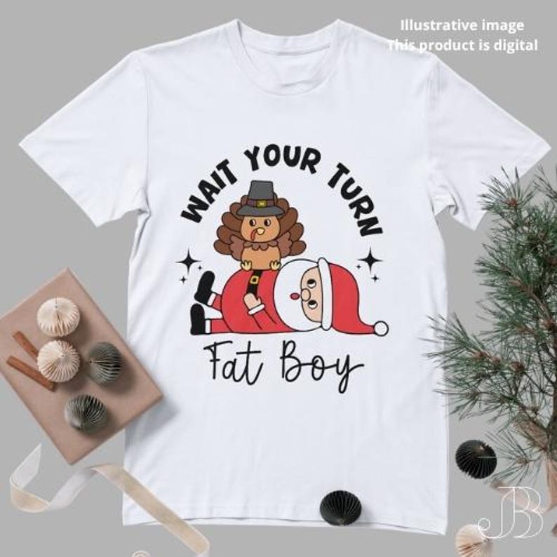 Wait Your Turn Fat Boy, Svg and Png - Etsy