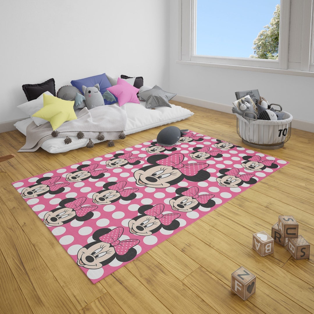Cartoon Pattern Kids Room Rug, Kids Room Carpet, Nursery Rug, Playroom ...