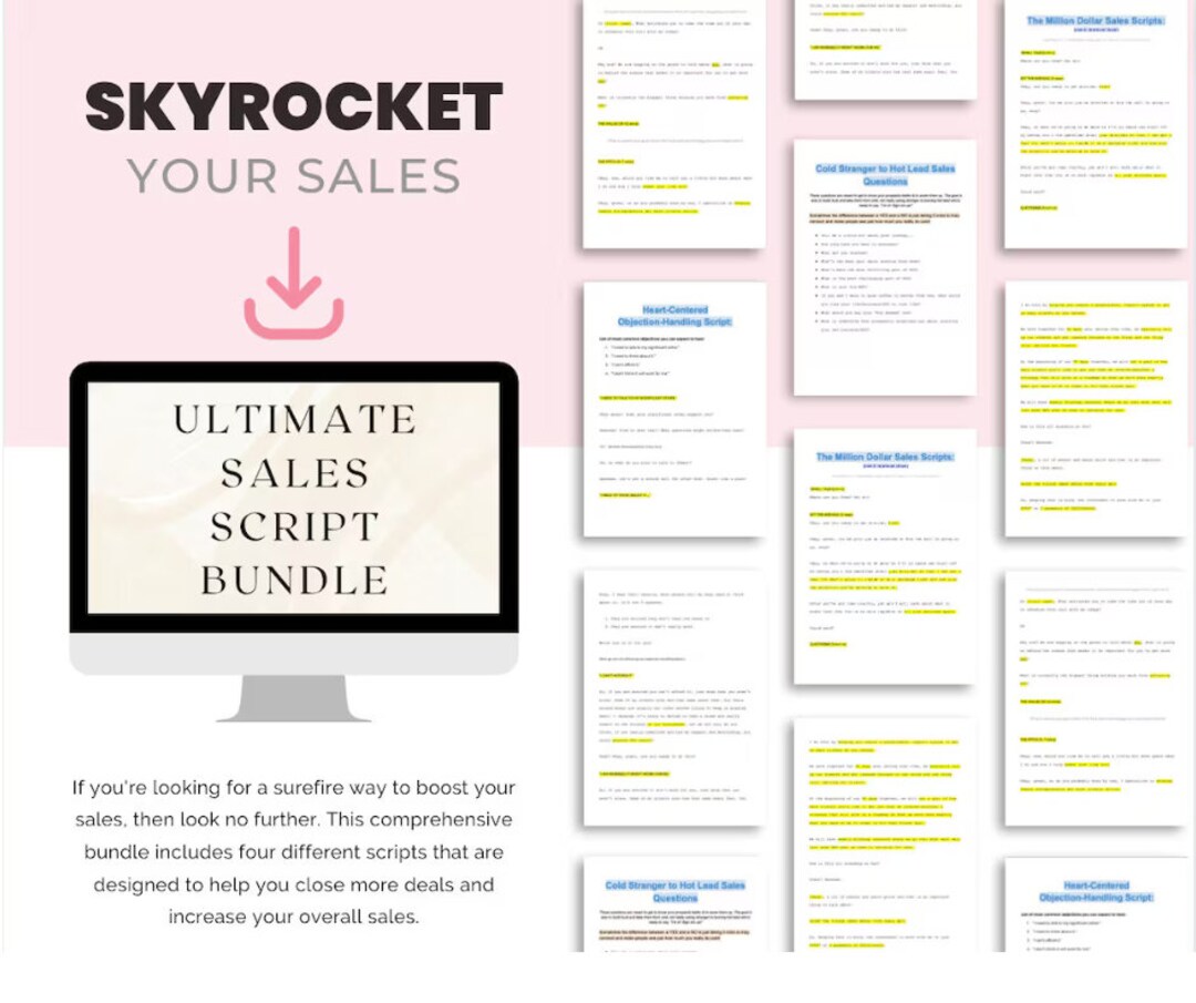 The Ultimate Sales Script Bundle! - Etsy
