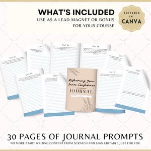 Reframing Confidence Mindset Ebook, Worksheet, Journal | Done for You ...