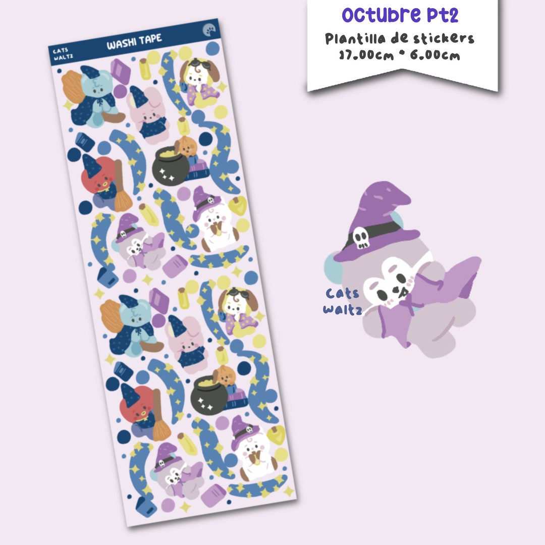 Wizard Bt21/sticker Sheet Kpop, BTS Deco Stickers Sheet Planner polco ...