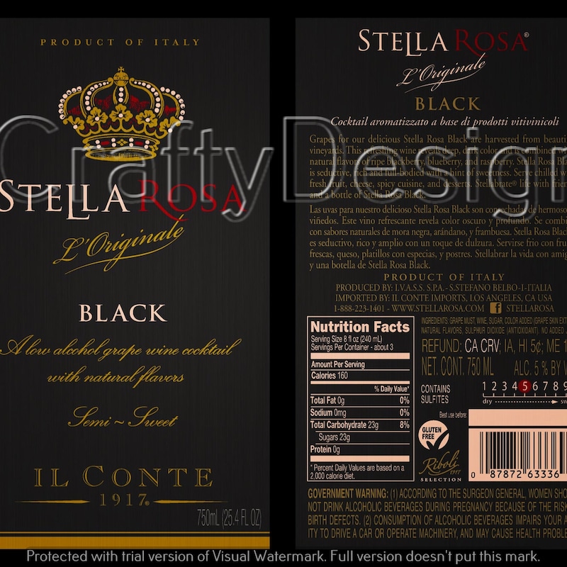 Stella Rosa Label - Etsy