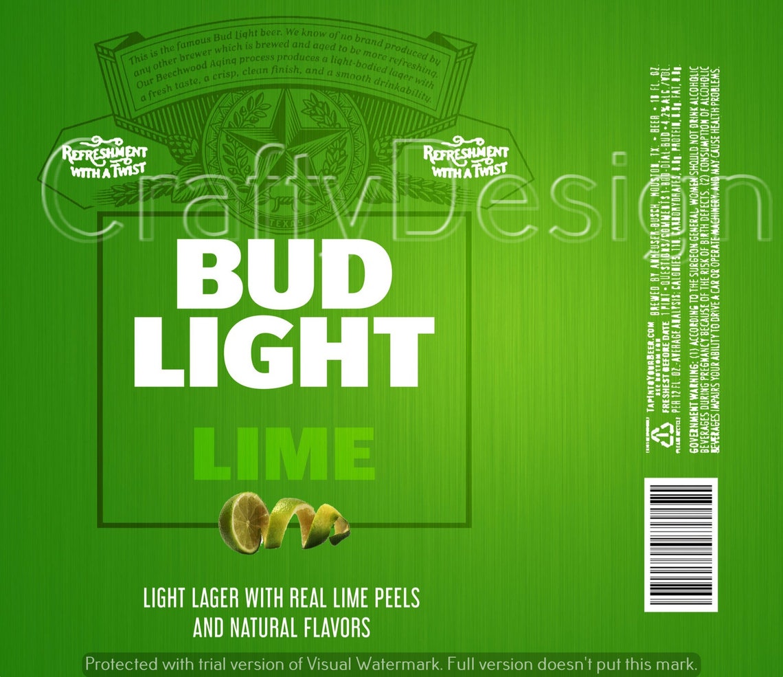 Digital Bud Light PNG - Etsy