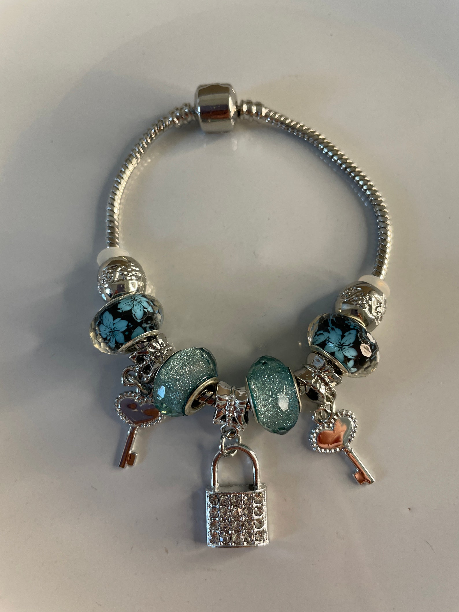 Pandora Style Charm Bracelet, Gift, Charm Bracelets for Women, Bangle ...