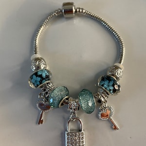 Pandora Style Charm Bracelet, Gift, Charm Bracelets for Women, Bangle ...