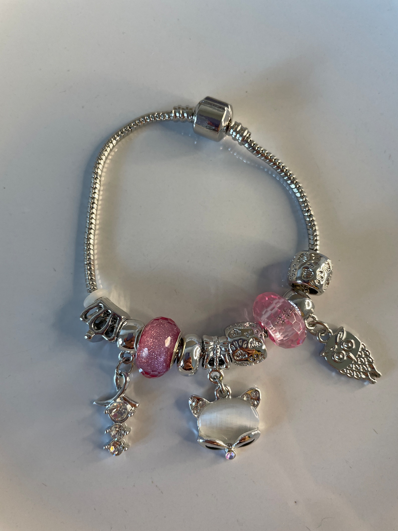 Pandora Style Charm Bracelet, Gift, Charm Bracelets for Women, Bangle ...