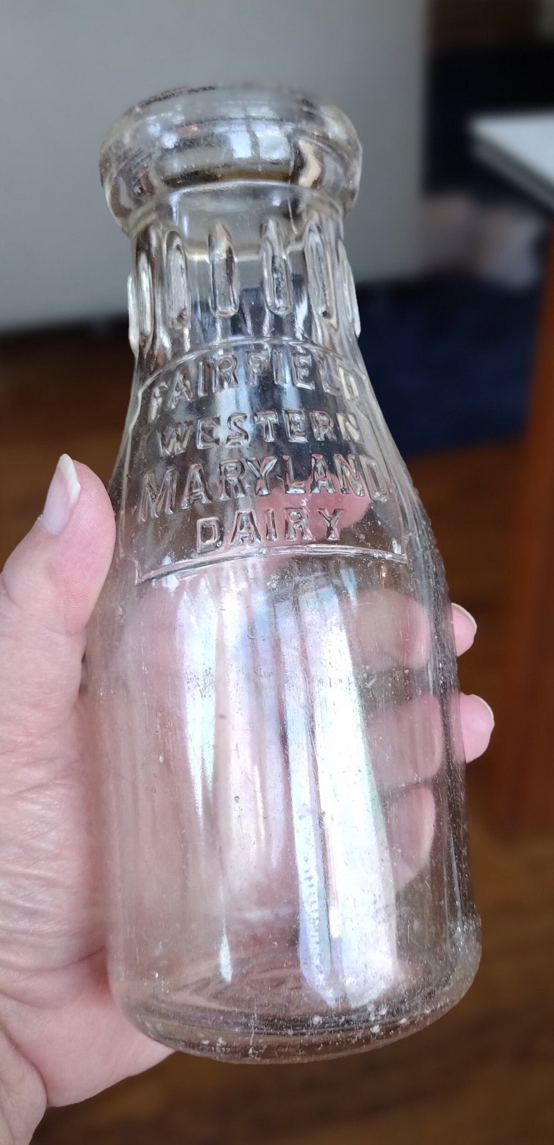 Milk Bottle Fairfield Western Mariland Dairy 1 Pint - Etsy