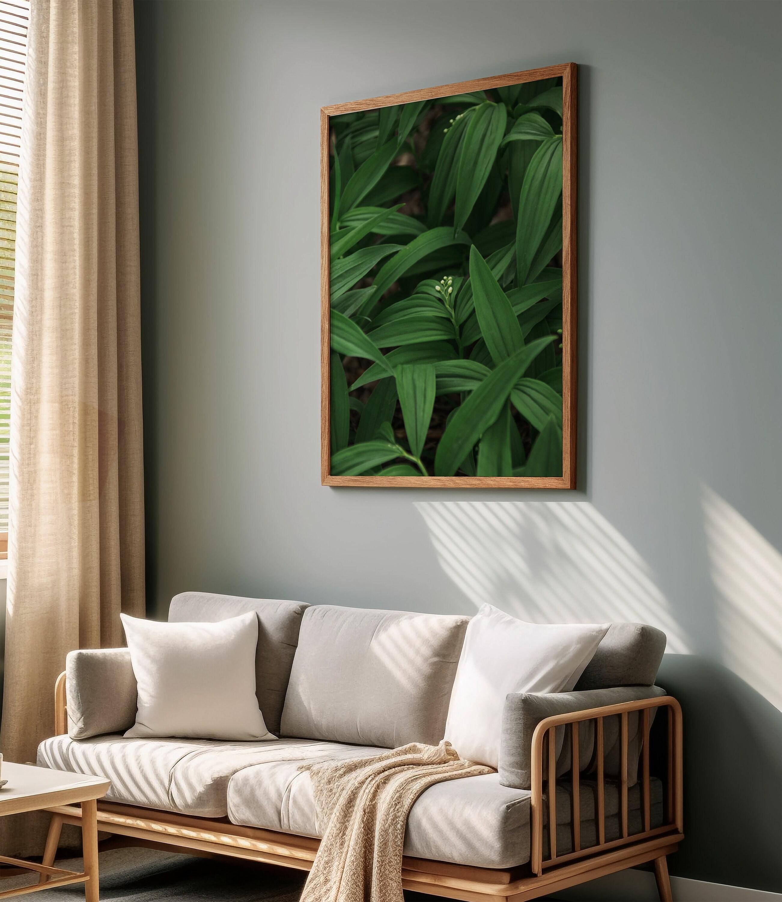 Lush Green Forest Foliage Print Printable Nature Wall Art, Calming ...