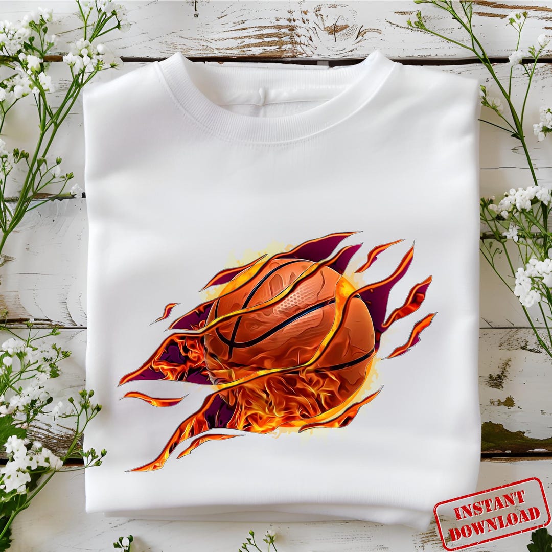 Fireball Basketball PNG: Sublimation Design (digital Download) - Etsy