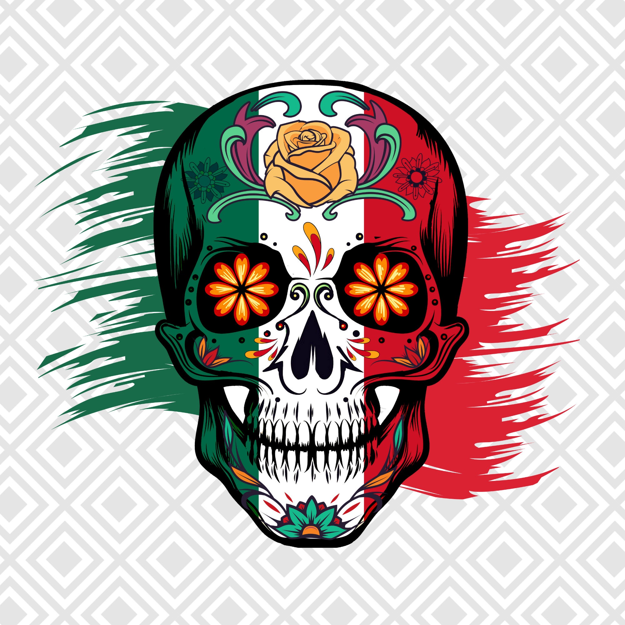 Sugar Skull Twitter Background