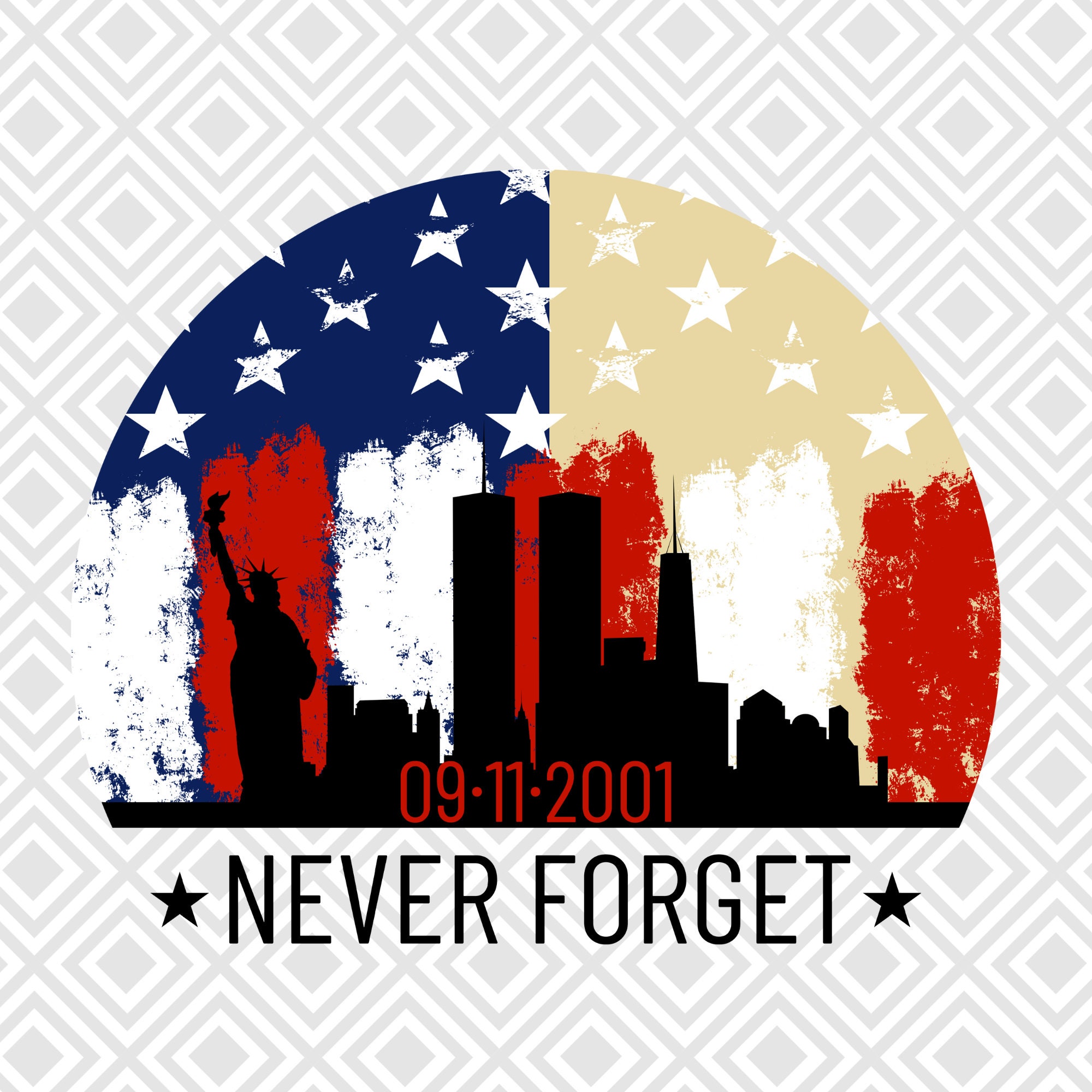 9/11 Never Forget PNG, Descarga de diseño de sublimación, Diseño de camiseta Png, Nunca ...