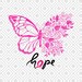Hope Breast Cancer Png, Butterfly Breast Cancer Awareness, Pink Out ...