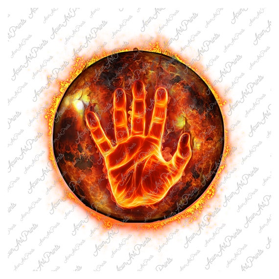 Catching Fire Hand Symbol