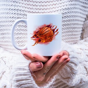 Basketball Png Sublimation Designs, Red Basketball Fireball, Basketball ...