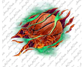 Basketball Png, Basketball Fireball, Basketball Ball in Flames ...